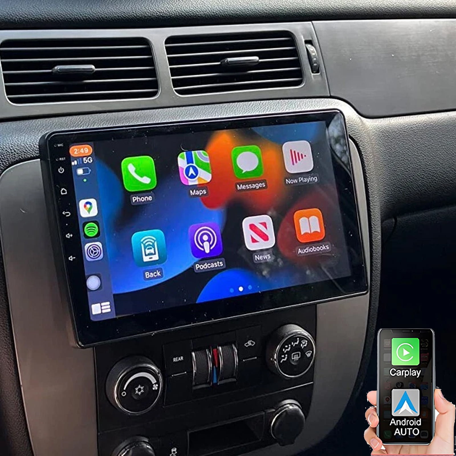 Gsuatey Android 15 Car Radio Stereo for GMC Acadia 2007-2013 Built-in ...