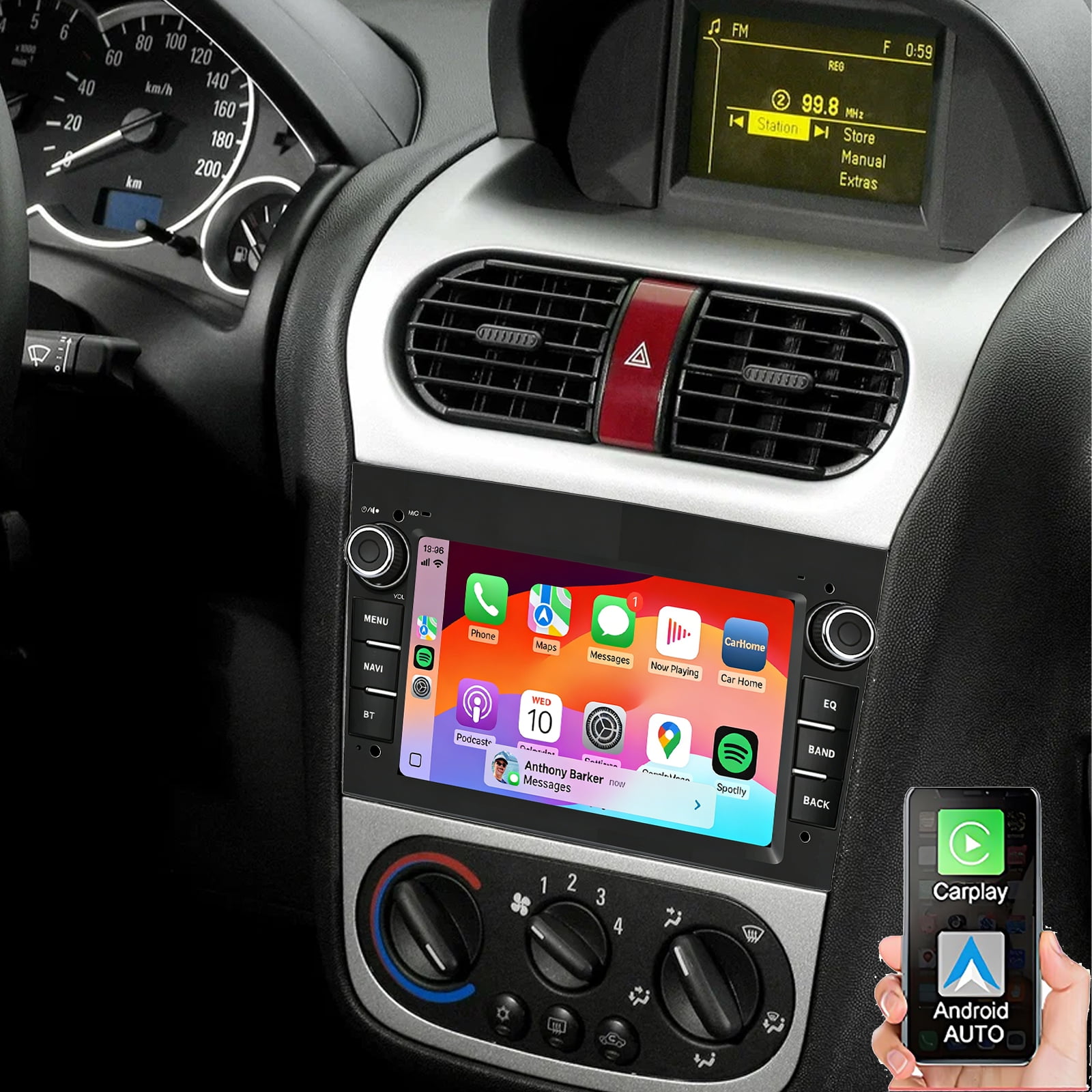 Gsuatey Android Car Radio for Vauxhall Combo 2004-2011 with Wireless ...