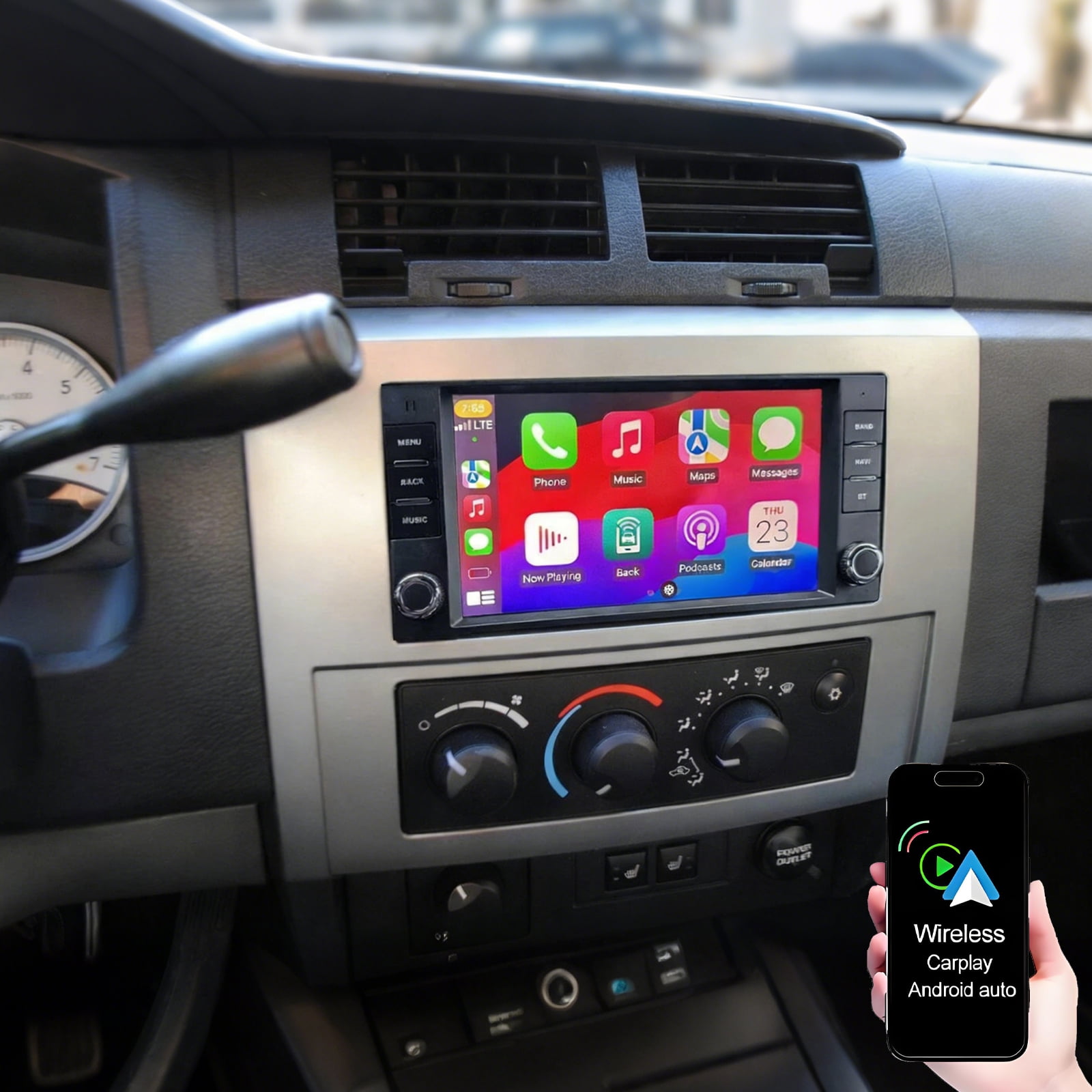 Gsuatey Car Radio for Dodge Dakota 2005-2011, 7" IPS Touch Screen ...