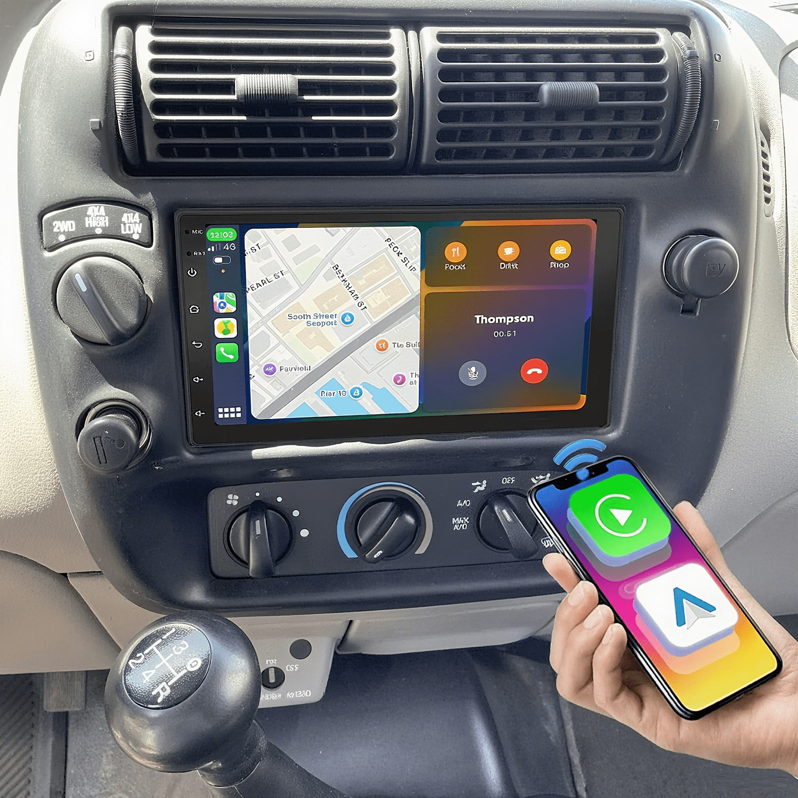 Gsuatey Car Radio for Ford Ranger 1998-2006, Android 15.0 9 Inch WiFi ...