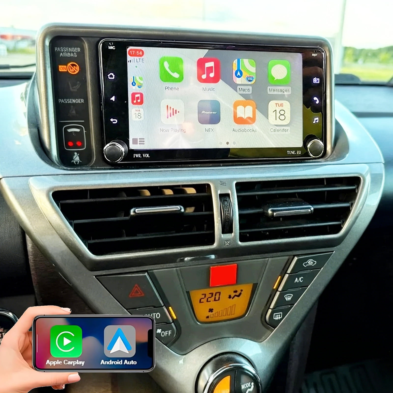 Gsuatey Car Radio for Scion iQ 2008-2015, 7 inch Android 13 Car Stereo ...
