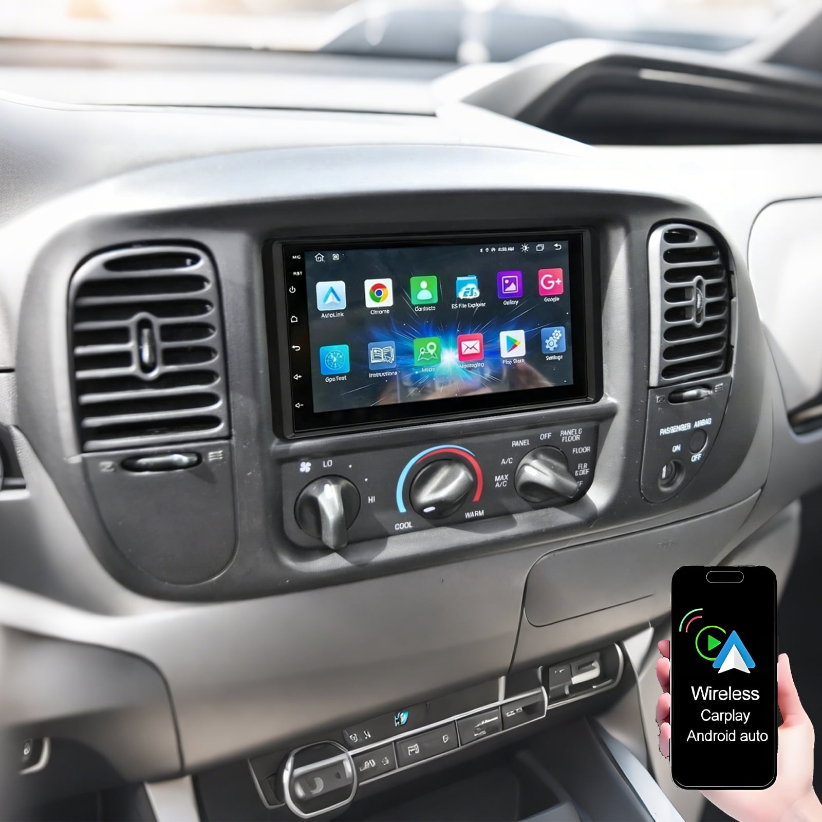 Gsuatey Car Stereo Radio for Ford F150 1997-2004, Android 13 7inch IPS ...