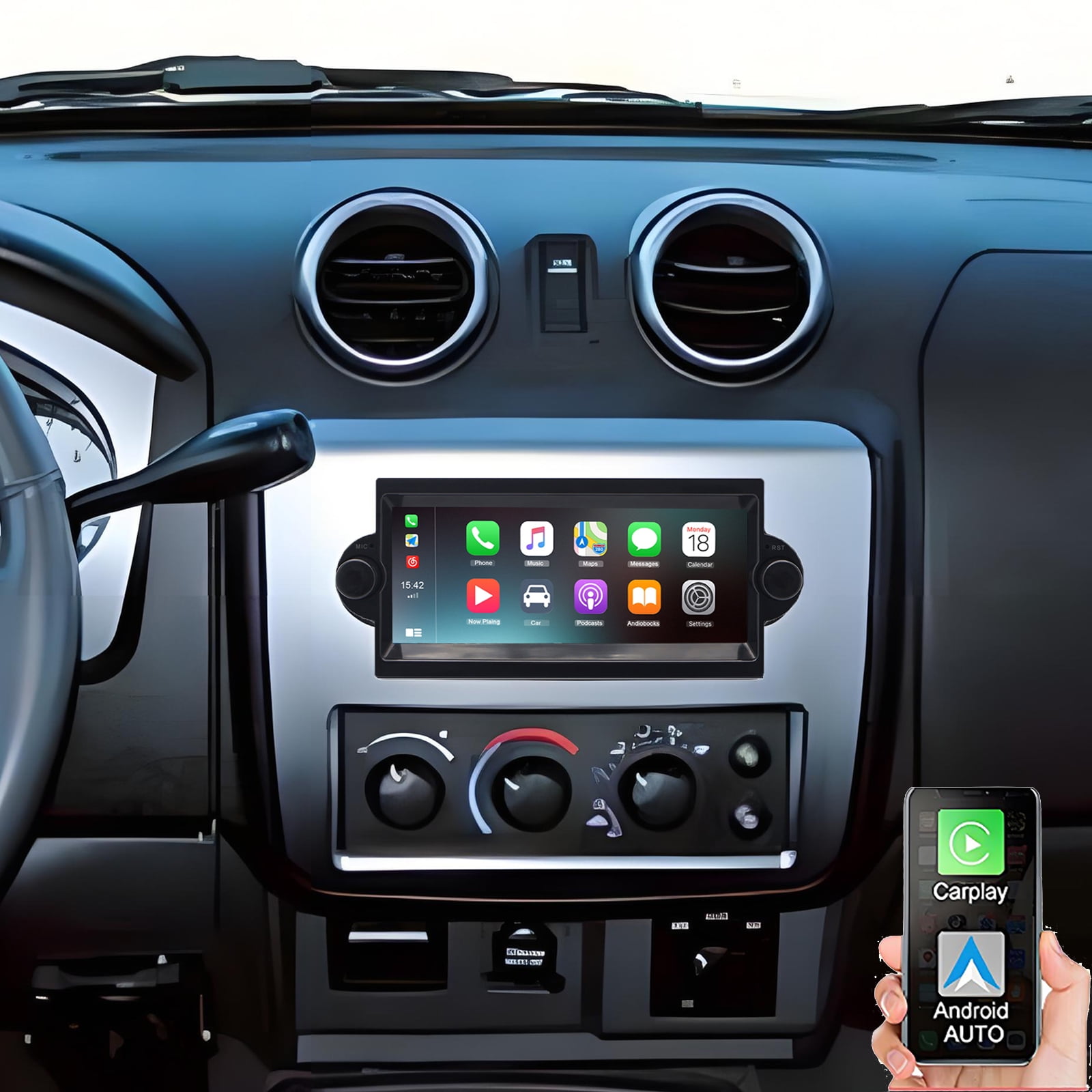 Gsuatey Car Stereo Radio for Mitsubishi Raider 2005-2007, 6.86 Inch IPS ...