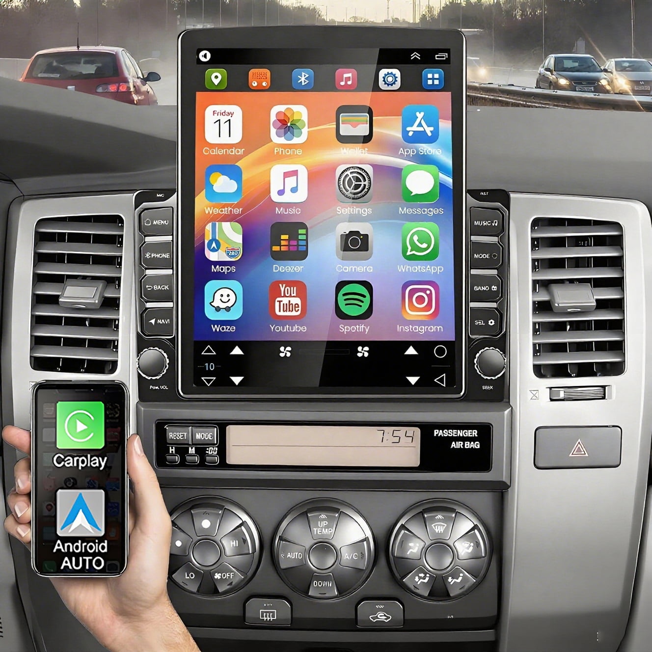 Gsuatey Car Stereo for Toyota 4Runner 2003-2009 Android Car Radio with ...