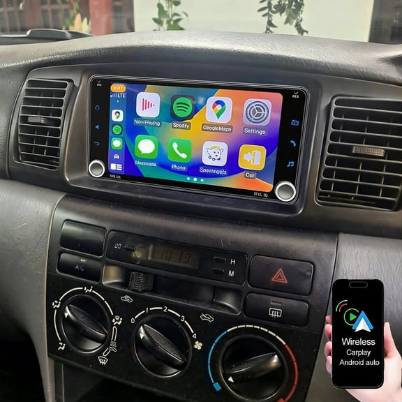Gsuatey Car Radio for Toyota Corolla 2007-2011 with Wireless Carplay ...