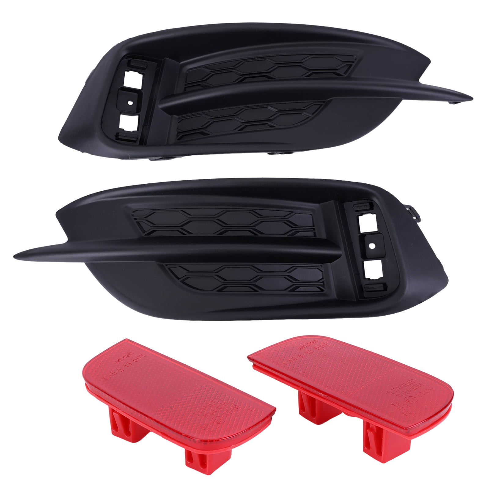 Gsuatey Rear Bumper Bezel Reflector Cover Molding Compatible for Honda ...