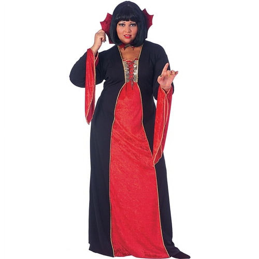 Gt Gothic Vampiress Costume Generic One Size Female Adult Black Fancy ...