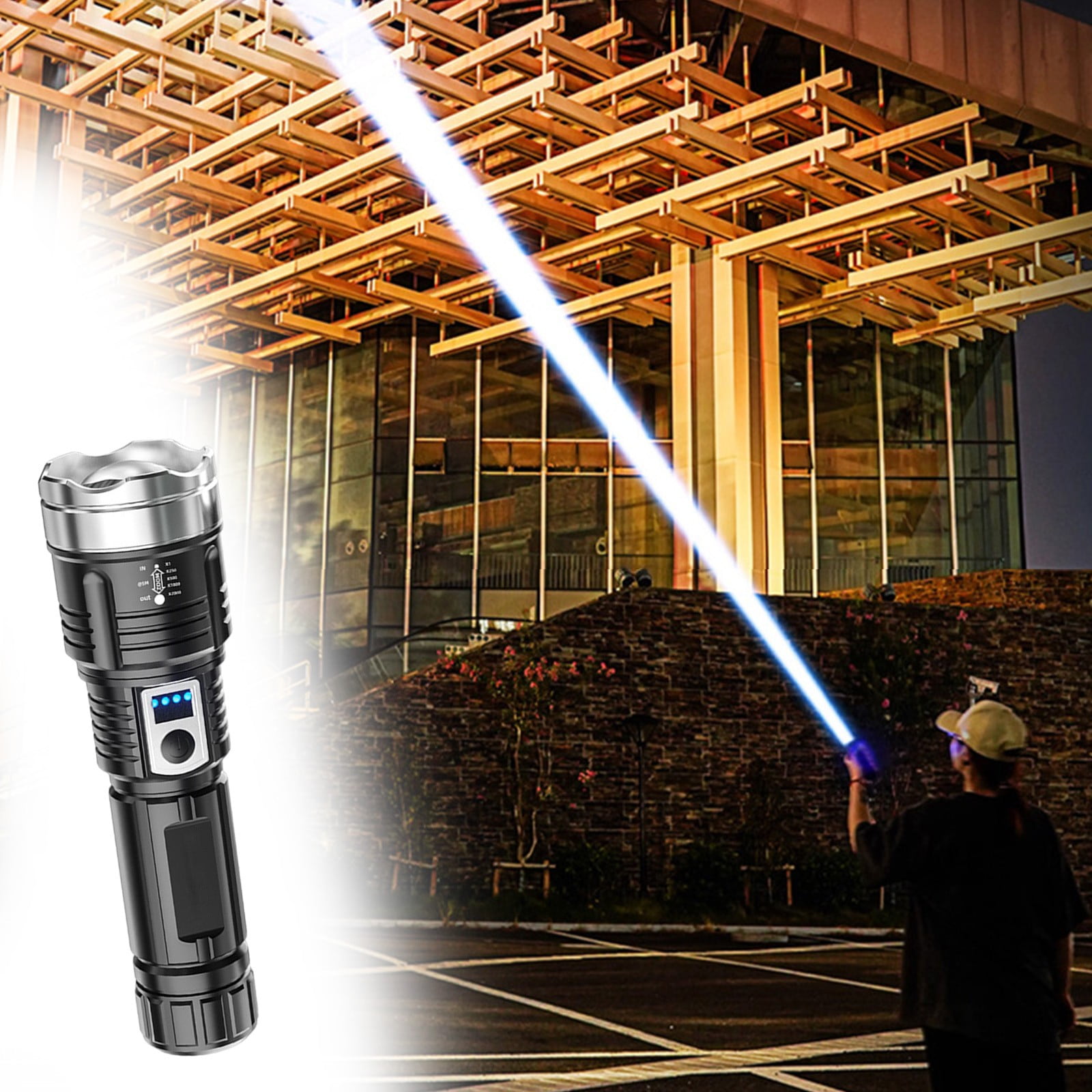 Gtalmp Rechargeable Flashlights High Lumens, Outdoor Super Bright Torch ...