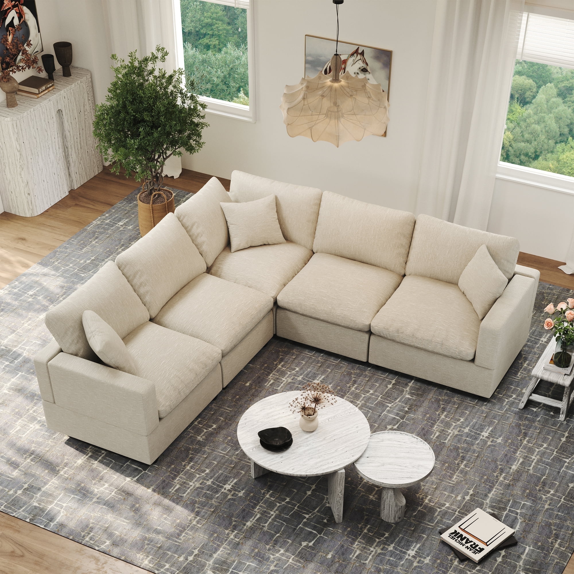 Gtilzria Cloud Modular Sectioanl Sofa Couch, Comfy Modern Sectioanl ...