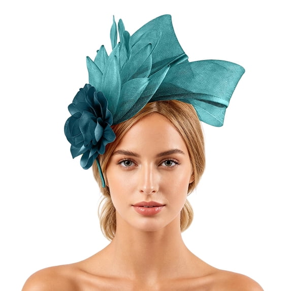Gtoiithly Fascinator Hat for Women, Mesh Flower Feather Tea Party ...