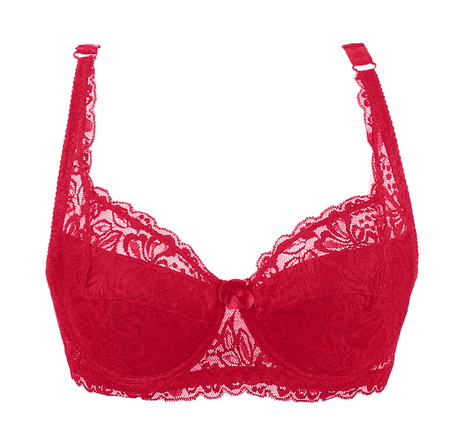Gtoiithly Women's Lace Bra - Elegant Floral Lace Bra with Supportive ...