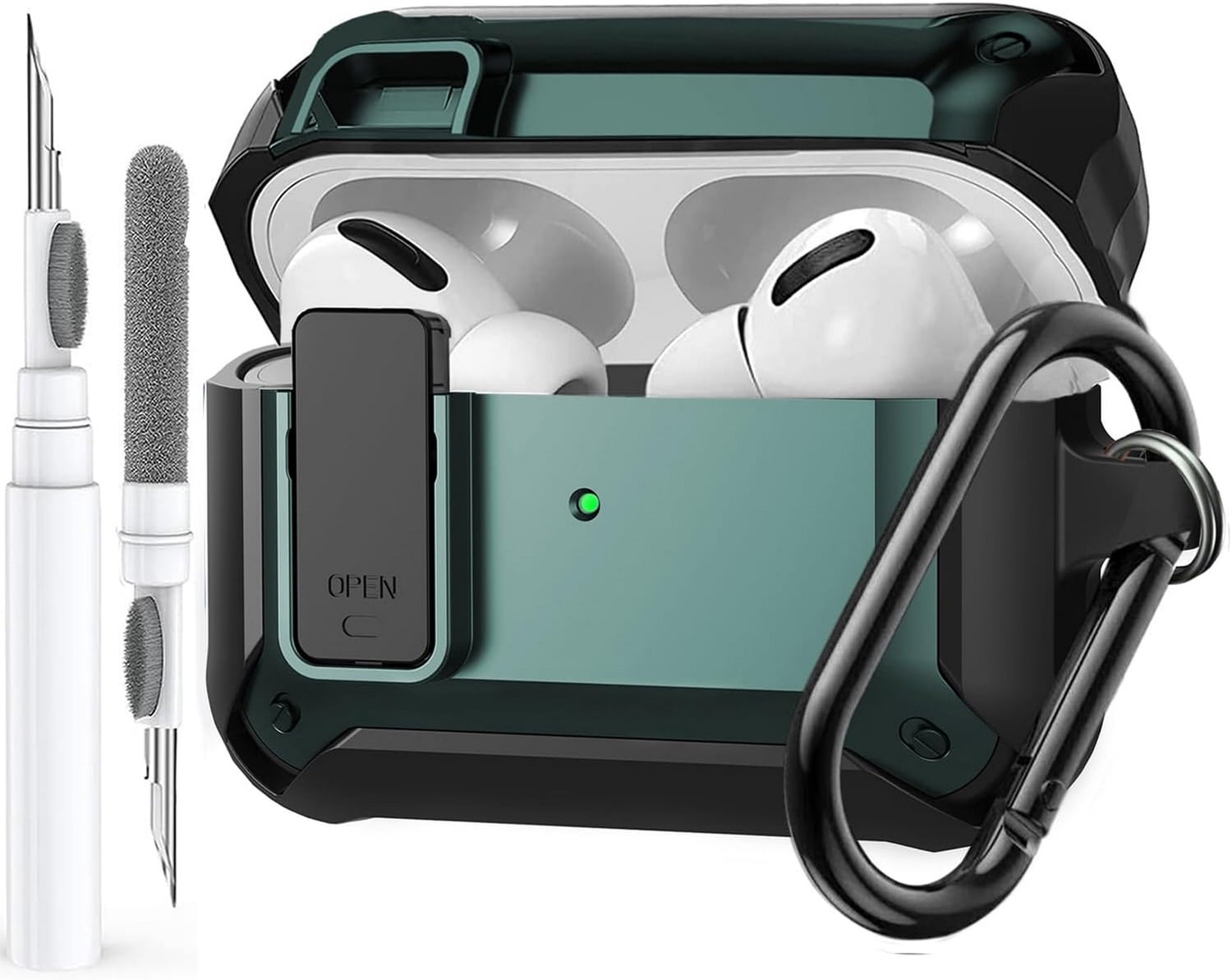 Gtsohn for AirPods Pro 3 Case Cover with Lock Clip Keychain, Apple Air ...