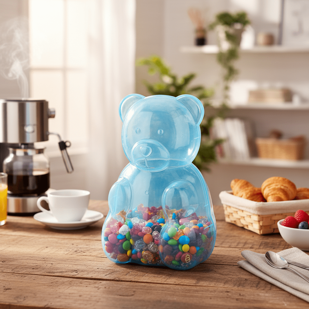 Gu-mmy Bear Container, Plastic Gumamy Bear Containers, Large & Clear ...