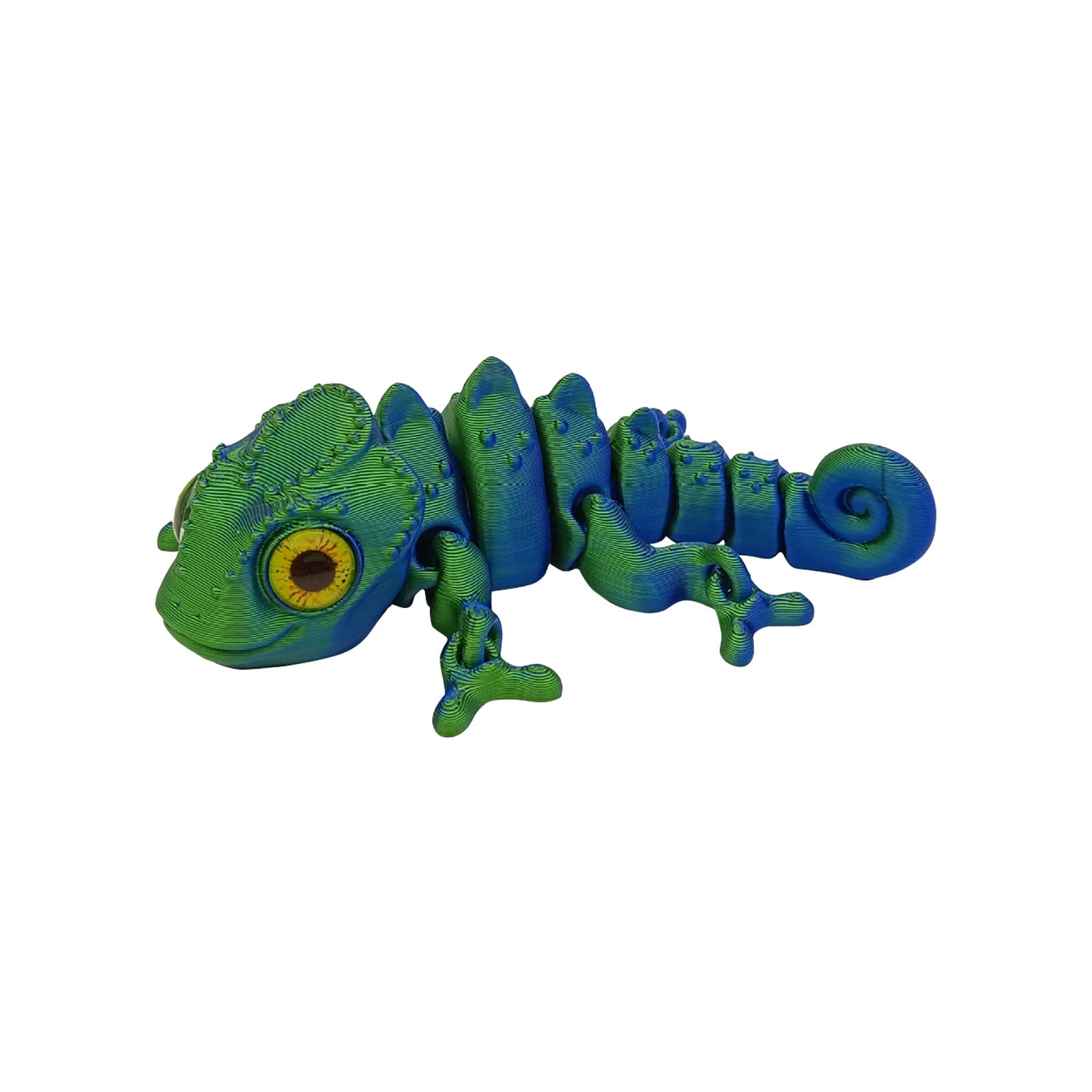 GuFamilya 3D Printed Chameleon Model, Movable Joints, Anxiety Relief 3D ...