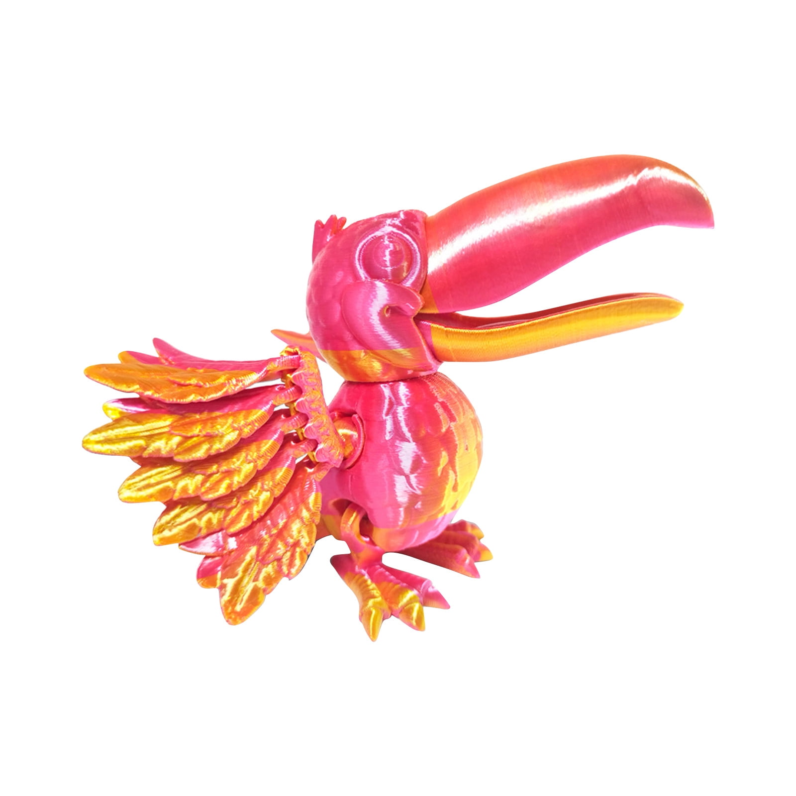 GuFamilya 3D Printed Parrot, Cute Giant Beak Parrot Toy, 3D Cute Parrot ...