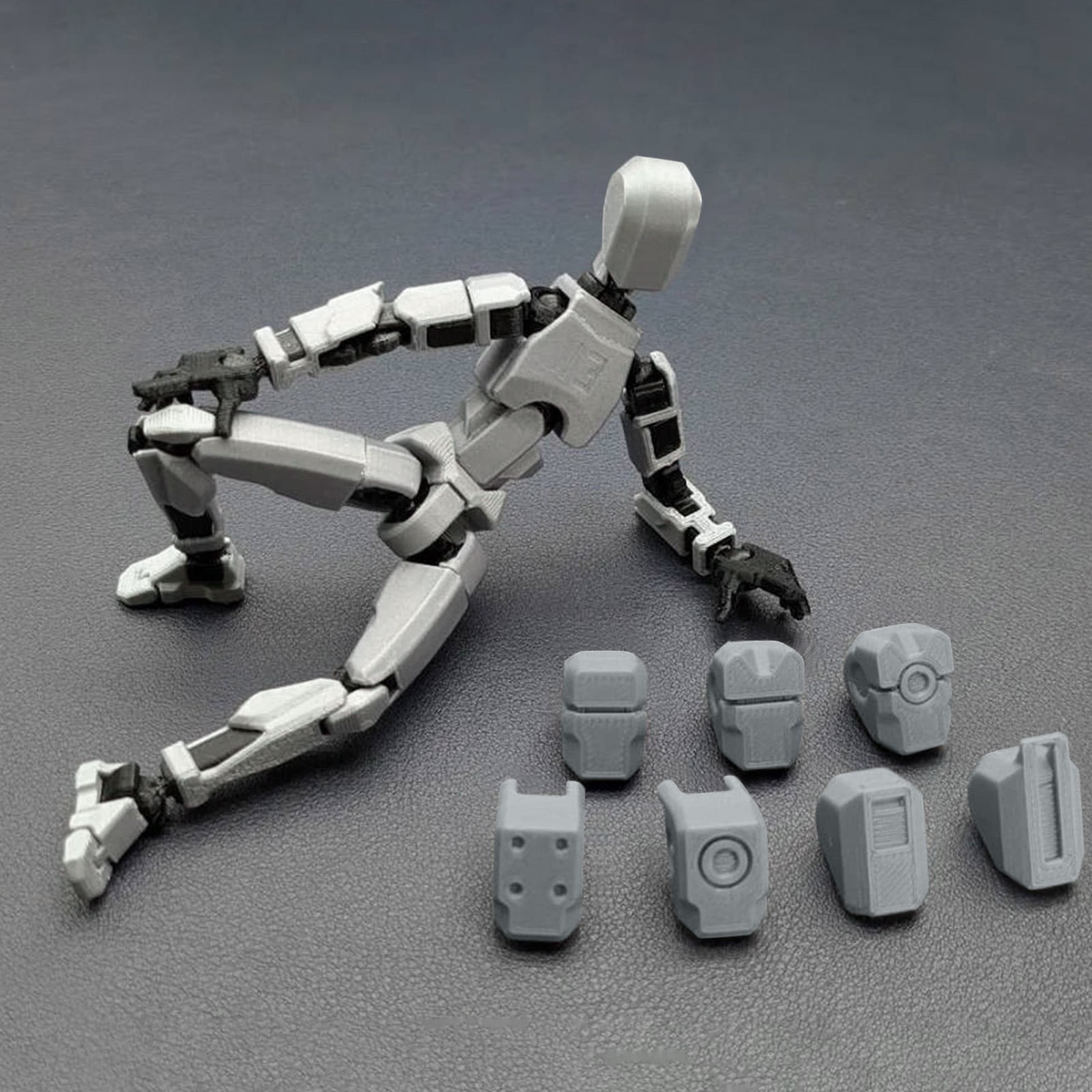 GuFamilya 7 Movable Doll Heads, 3D Printed Titan Robot Head, Poseable ...