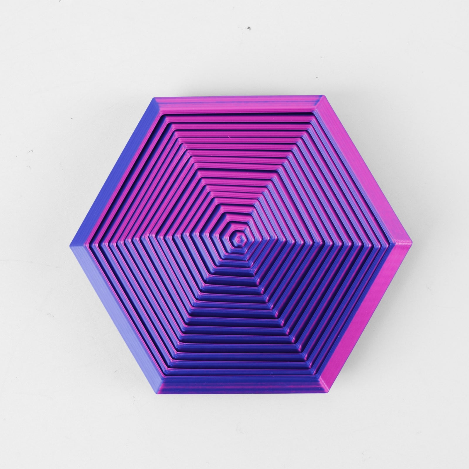 GuFamilya Fractal Fidget Hexagon, 3D Printed Colorful Fidget Toy,3D ...