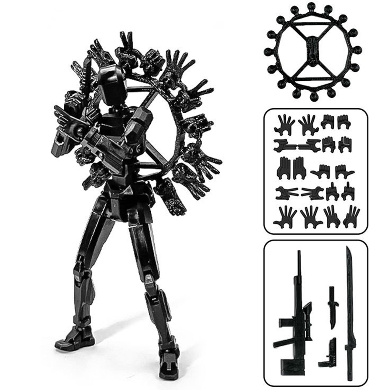 GuFamilya Mobile Doll Set, 3D Printed Titan Robot Mobile Doll,Suitable ...