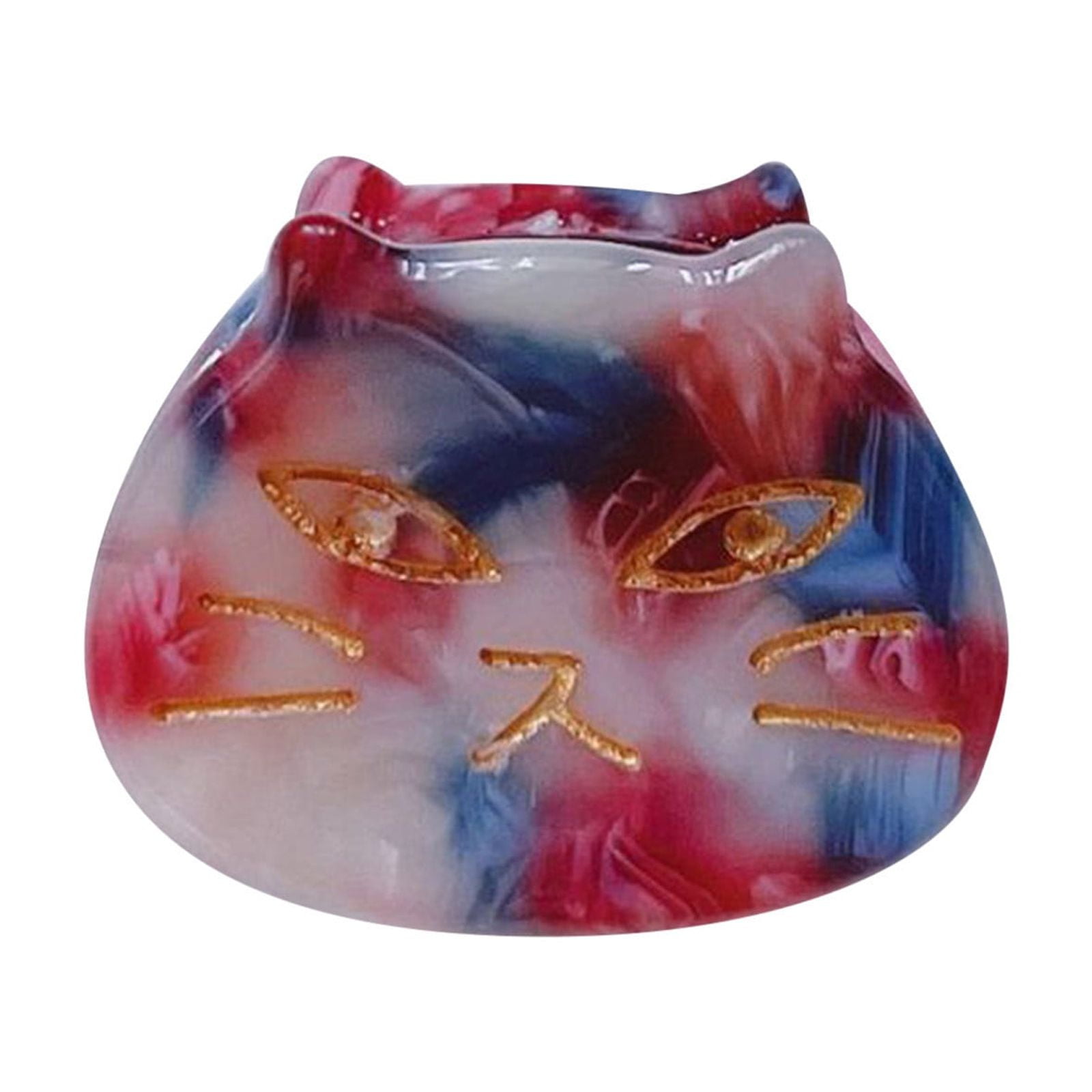 GuLuBin French Barrette Hand Painted Tiny Cat Hair Clip - Walmart.com