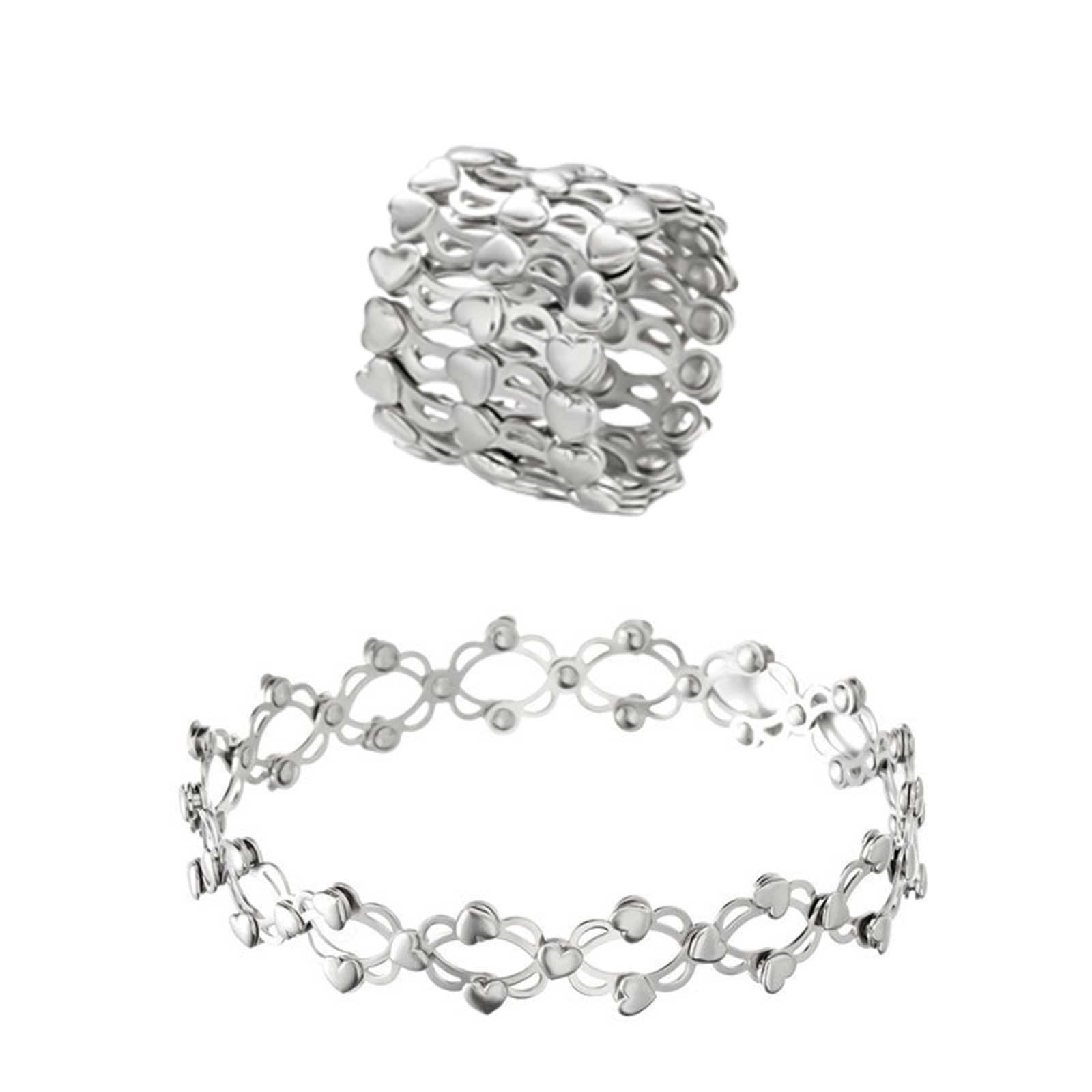 GuLuBin Sibling Rings Adjustable Transform Bracelet Ring Folding ...