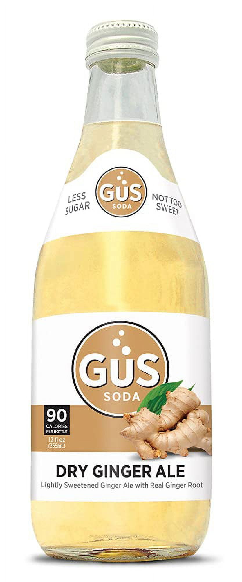 GuS Grown-Up Soda | Lightly Sweetened Sodas with Real Juices | 12 Fl Oz ...