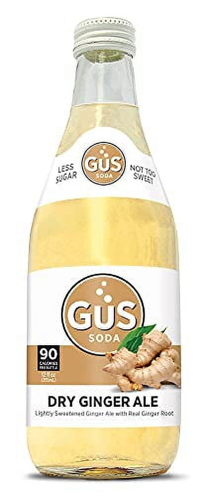GuS Grown-Up Soda | Lightly Sweetened Sodas with Real Juices | 12 Fl Oz (Pack of 24) (Extra Dry ...