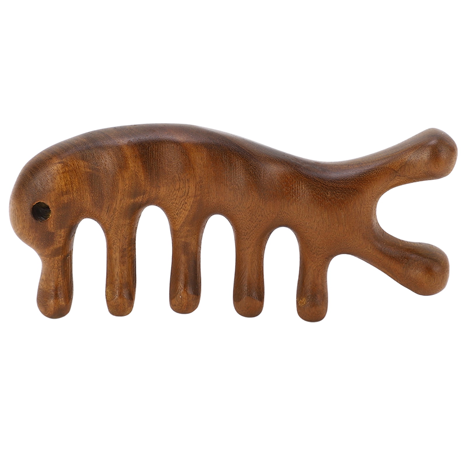 Gua Sha Comb Sandalwood Ergonomic Wide Toothed Head Scalp Scraping ...