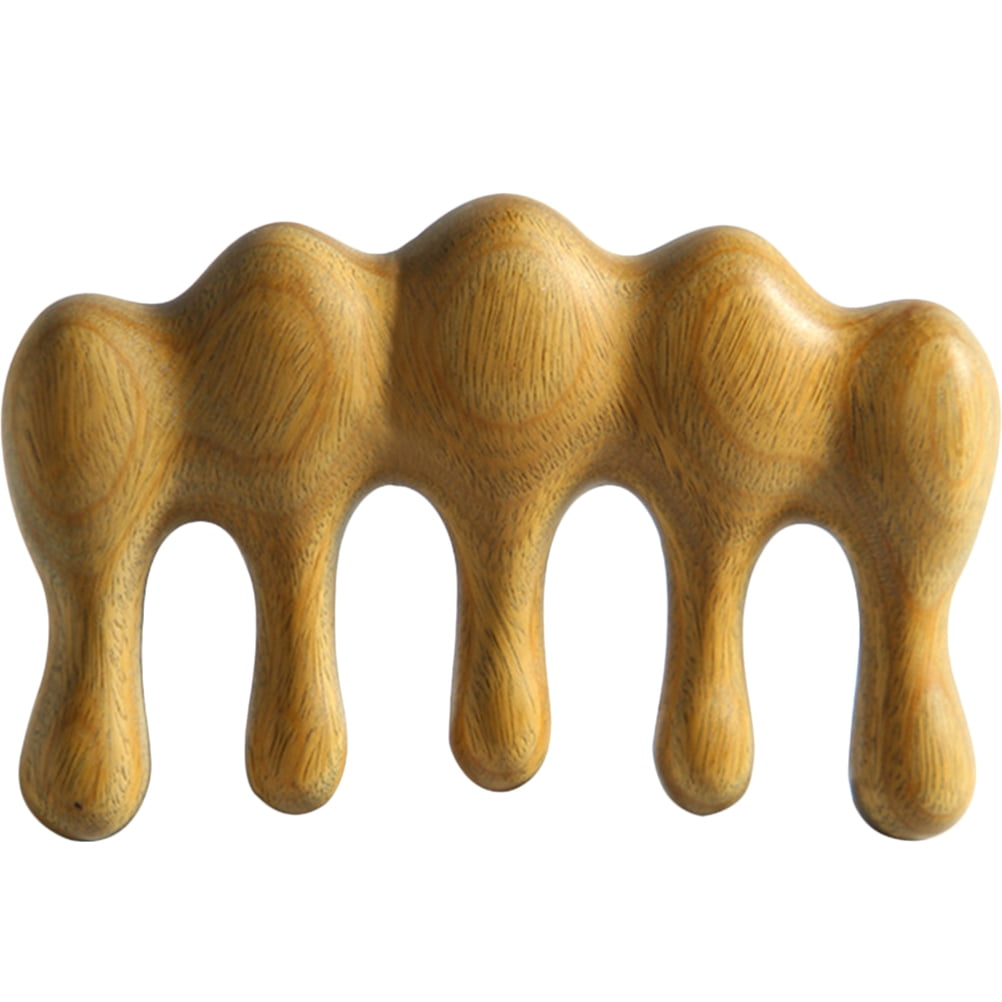 Gua Sha Comb Wood Comb Head Massager Comb Scalp Caring Comb Acupoint ...