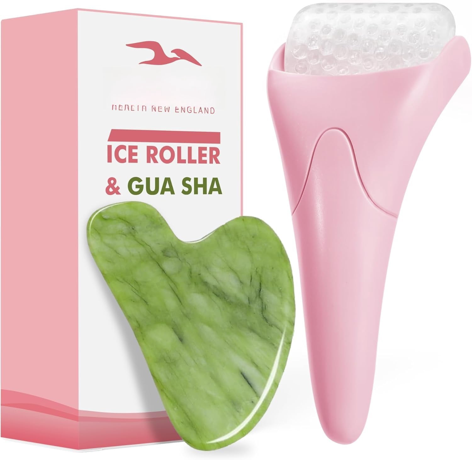 Gua Sha & Ice Roller for , Small Gifts, Facial Tools for Puffiness and ...