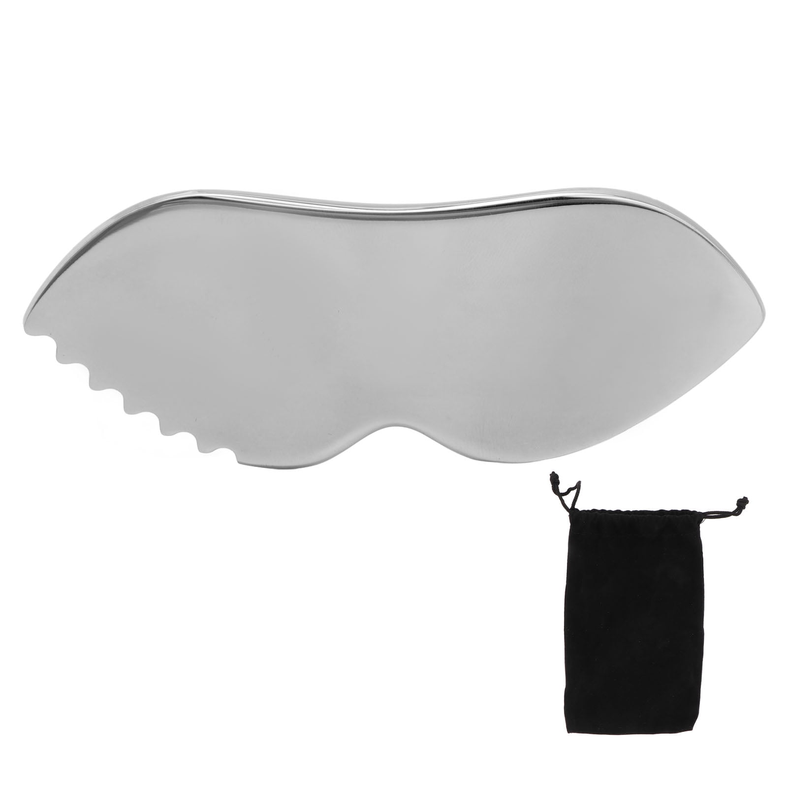 Gua Sha Massage Board Comb Edge 304 Stainless Steel Smoother Surfaces Gua Sha Tool For Soft