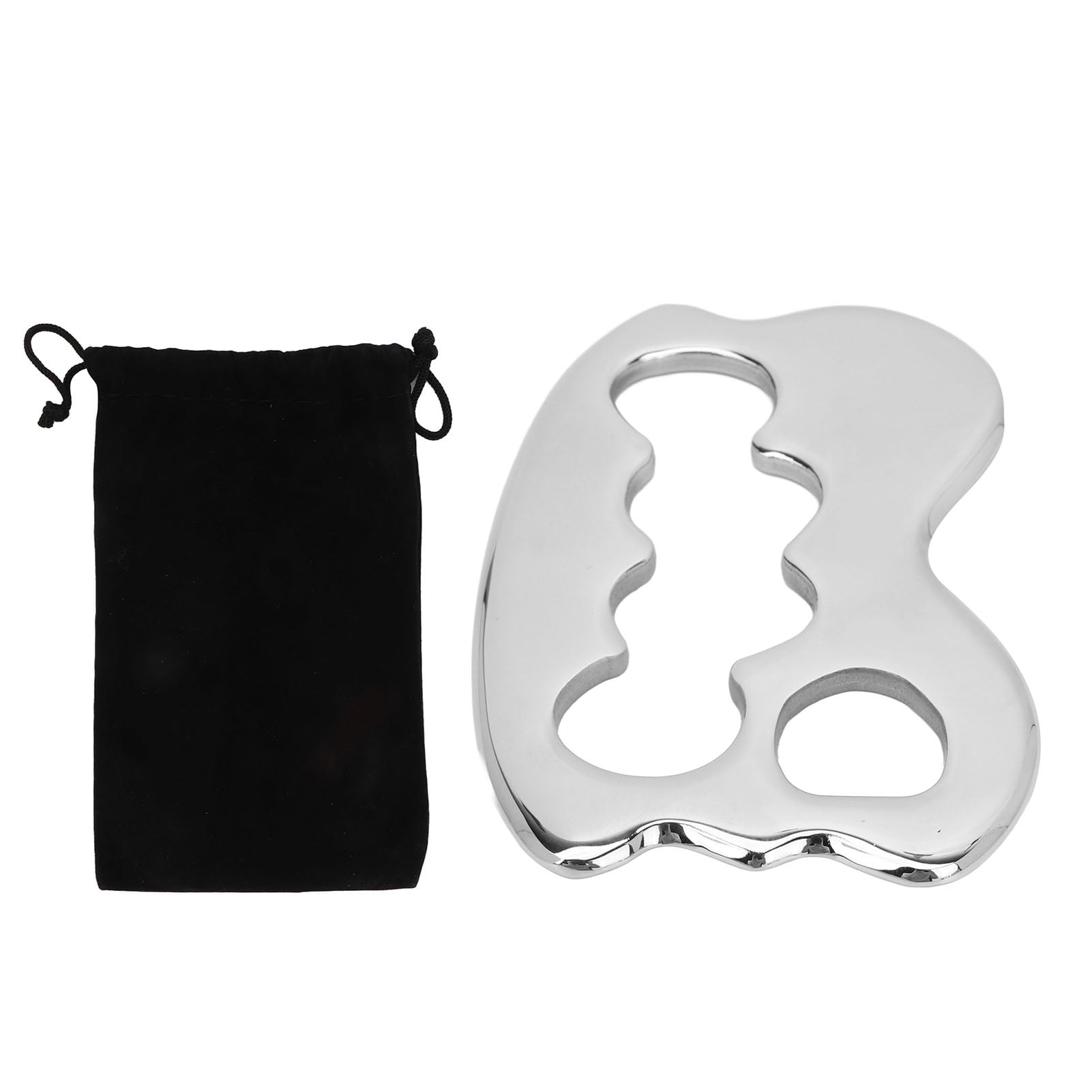 Gua Sha Massage Board Stainless Steel Gua Sha Sculpting Tool With Storage Bag For Muscle