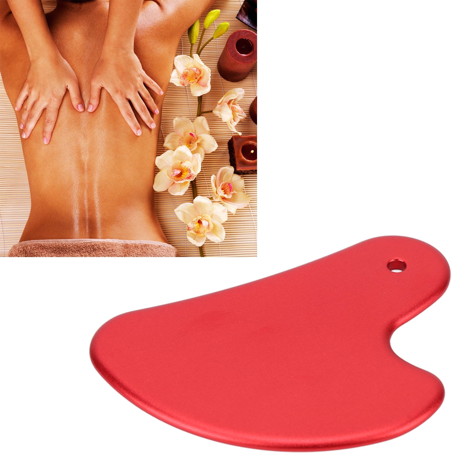 Gua Sha Massage Tool Metal Gua Sha Board Facial Scraping Tool Skin Care Face Sculpting Tool
