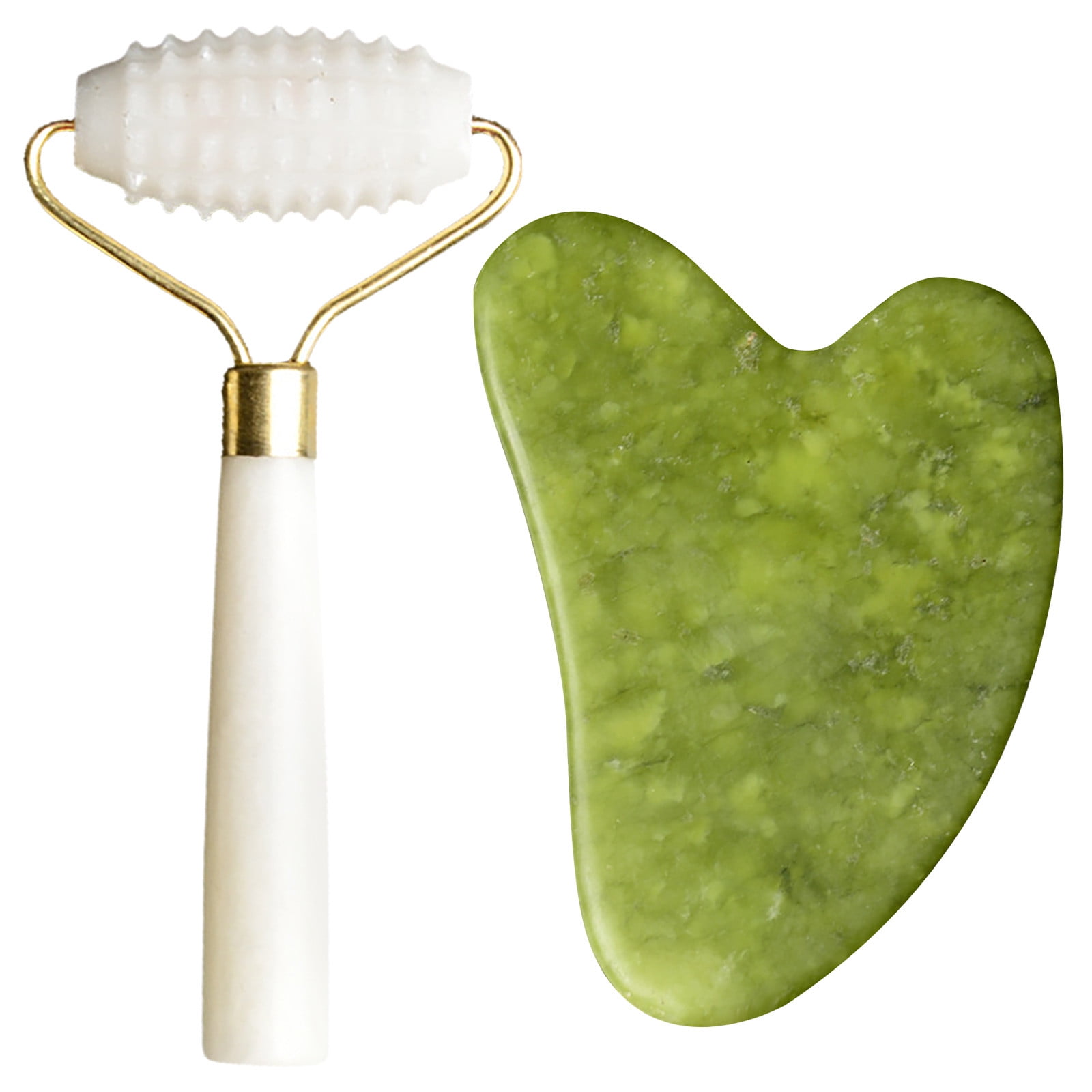 Gua Sha With Face Scraping Piece Jade Roller Combo Gift Box Set ...