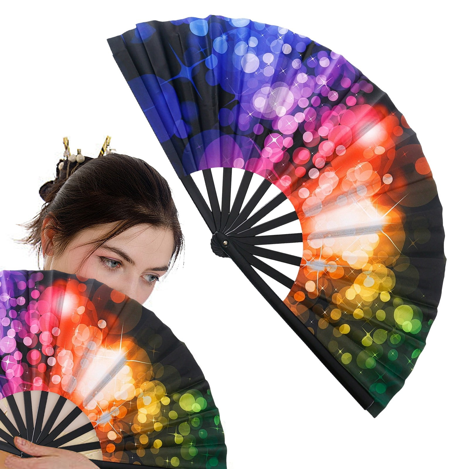 GuaLeg Boots On The Ground Fan Large Folding Handheld Fans for Line ...