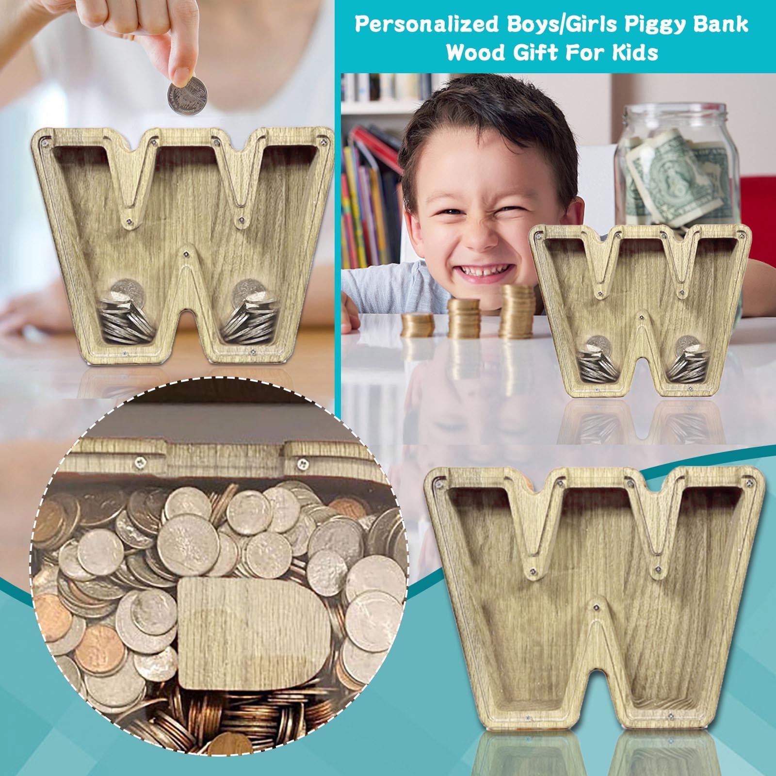 GuaLeg Creative Twenty-six English Alphabet Storage Tank Personalized ...