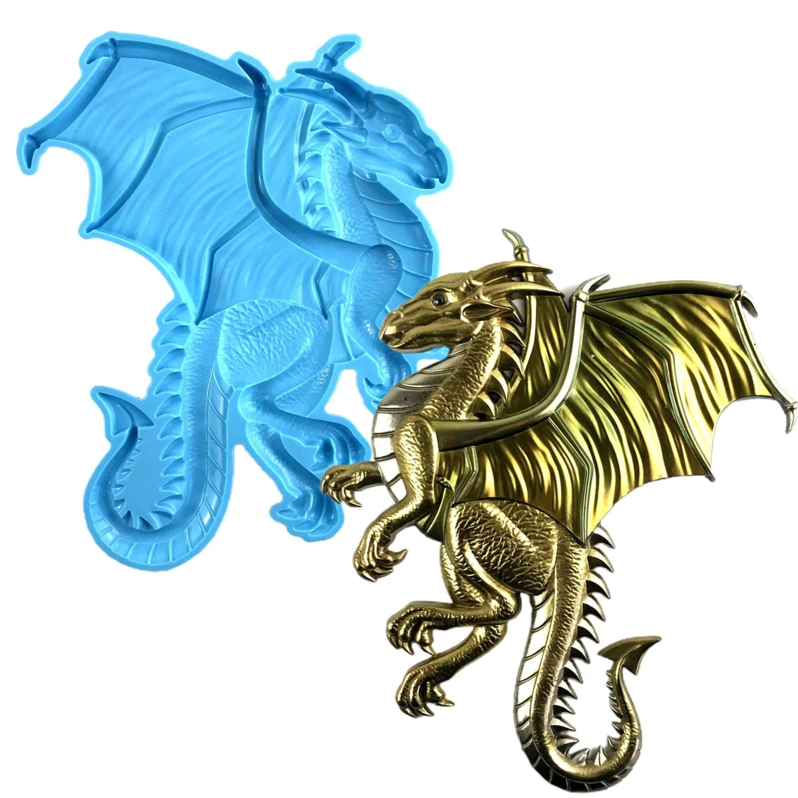 GuaLeg Dragon Silicone For Resin Large Epoxy Resin 3D Animals Statue ...