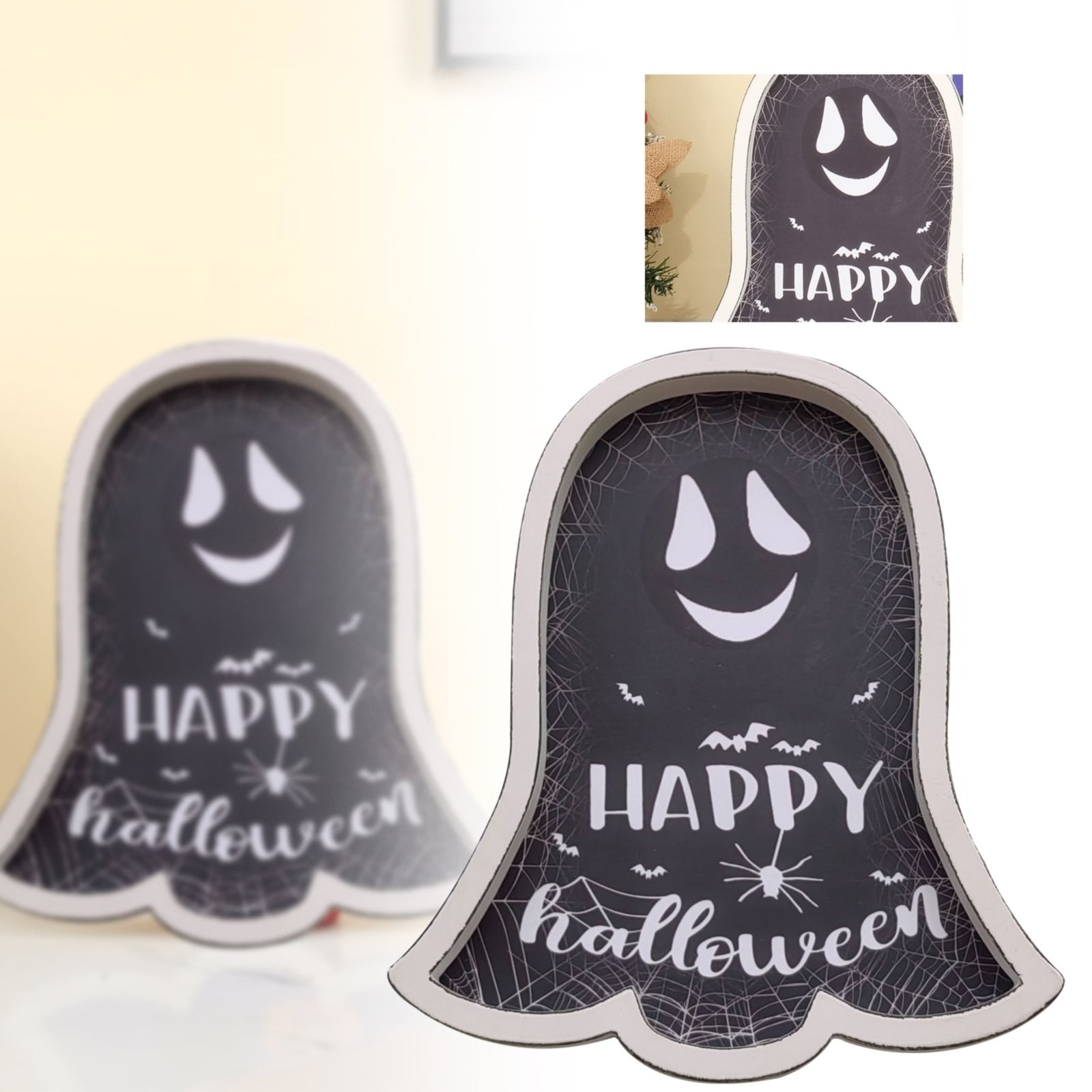 GuaLeg Halloween Plate Wooden Shaped Serving Platter | Halloween Party ...