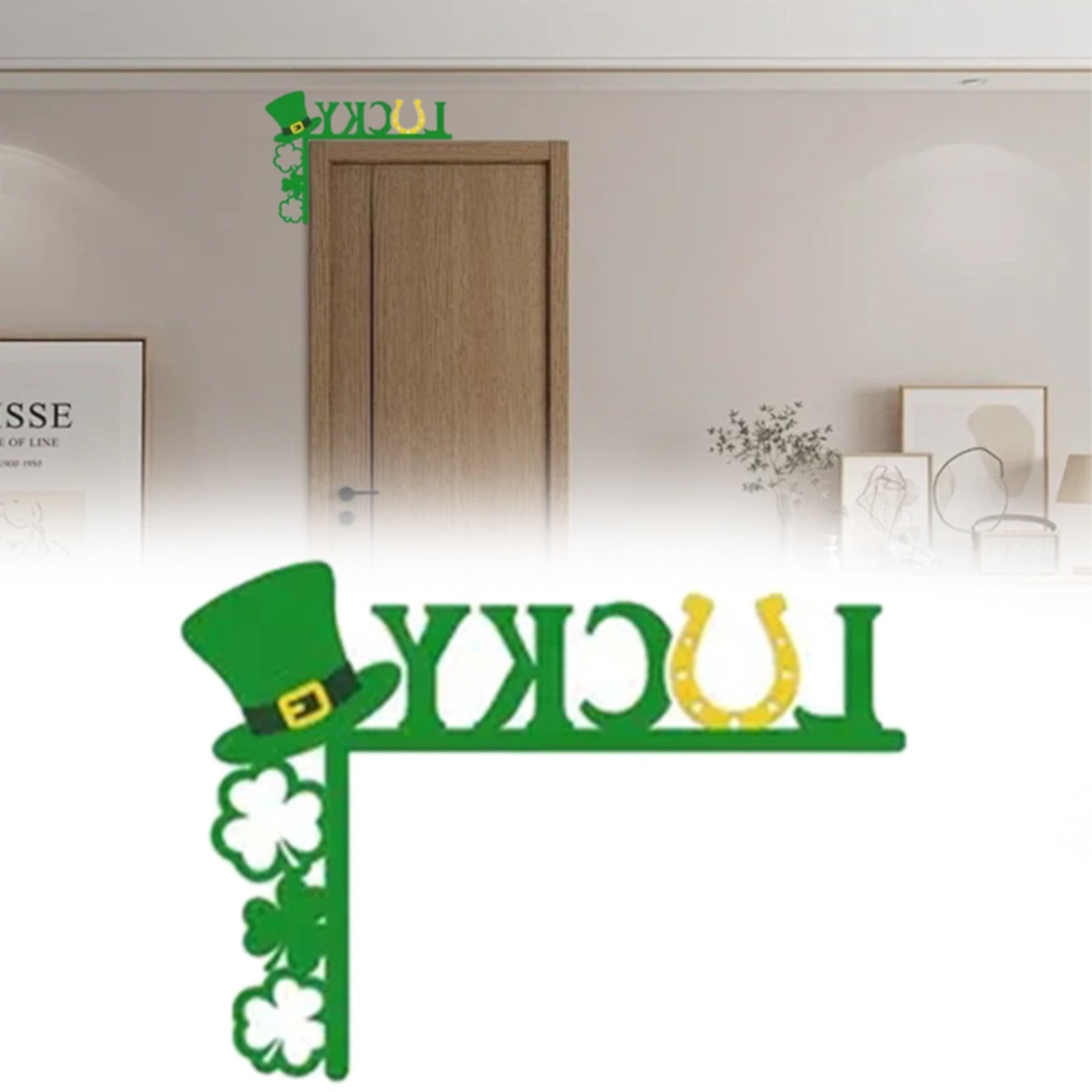GuaLeg St Day Door Frame Topper Decor Left Top Door Frame Corner Irish ...