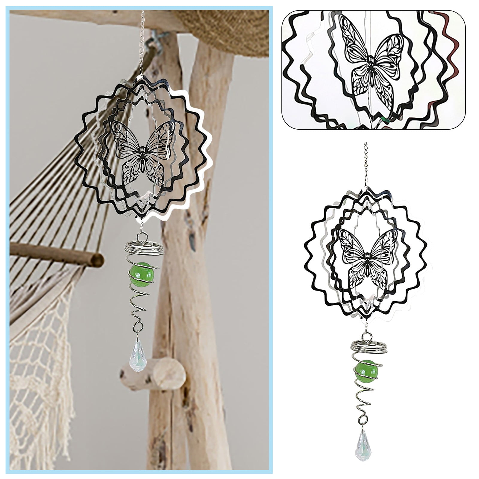 GuaLeg Wind Chimes Outdoor Interior Decoration With Wind 3D Metal Small ...