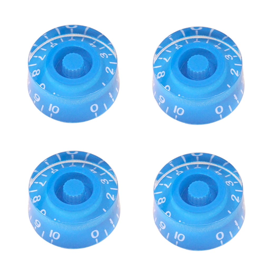 Guaber 4Pcs Bass Effect Button Control Knobs Turning Knobs Bass Knobs Guitar Knobs Potentiometer ...