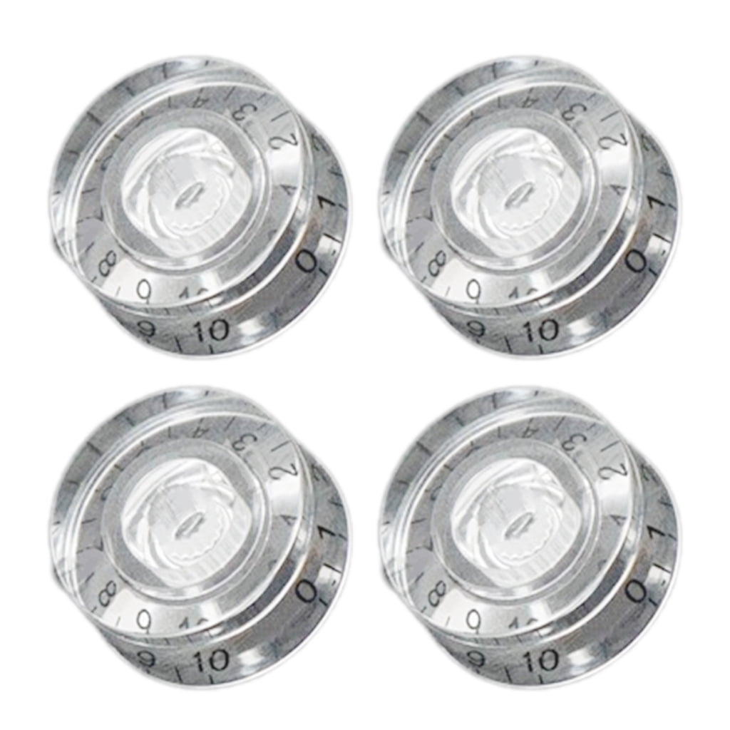Guaber 4Pcs Bass Effect Button Control Knobs Turning Knobs Bass Knobs Guitar Knobs Potentiometer ...