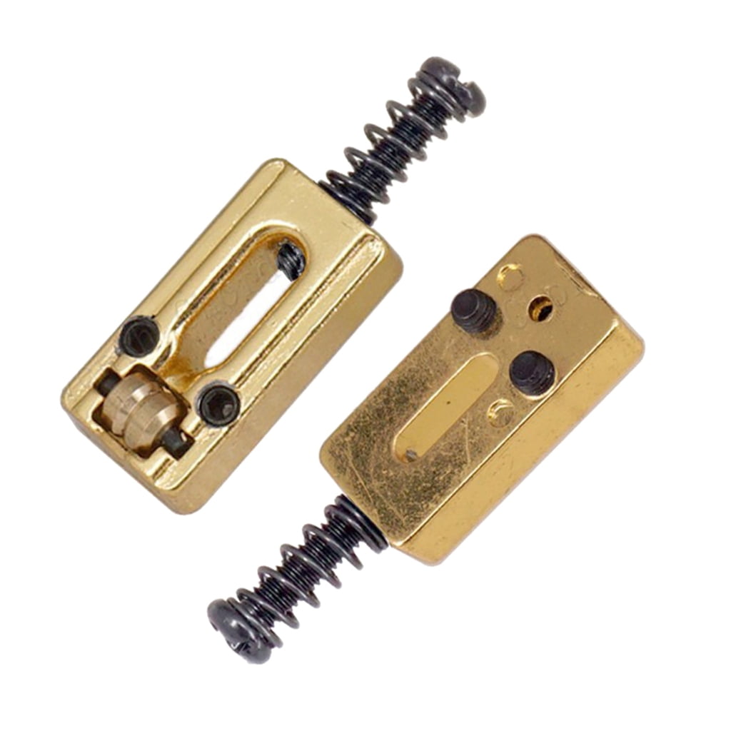 Guaber 6 Pcs Guitar Bridge Roller Saddles Electric Guitar Replacement ...