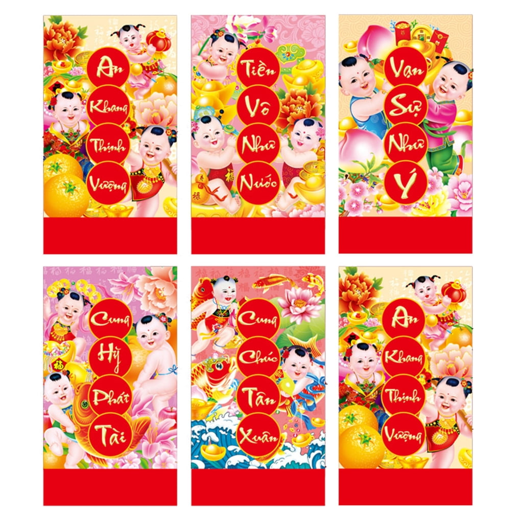 Guaber 6Pcs Redness Envelopes for Traditional Spring Festival 2025 ...
