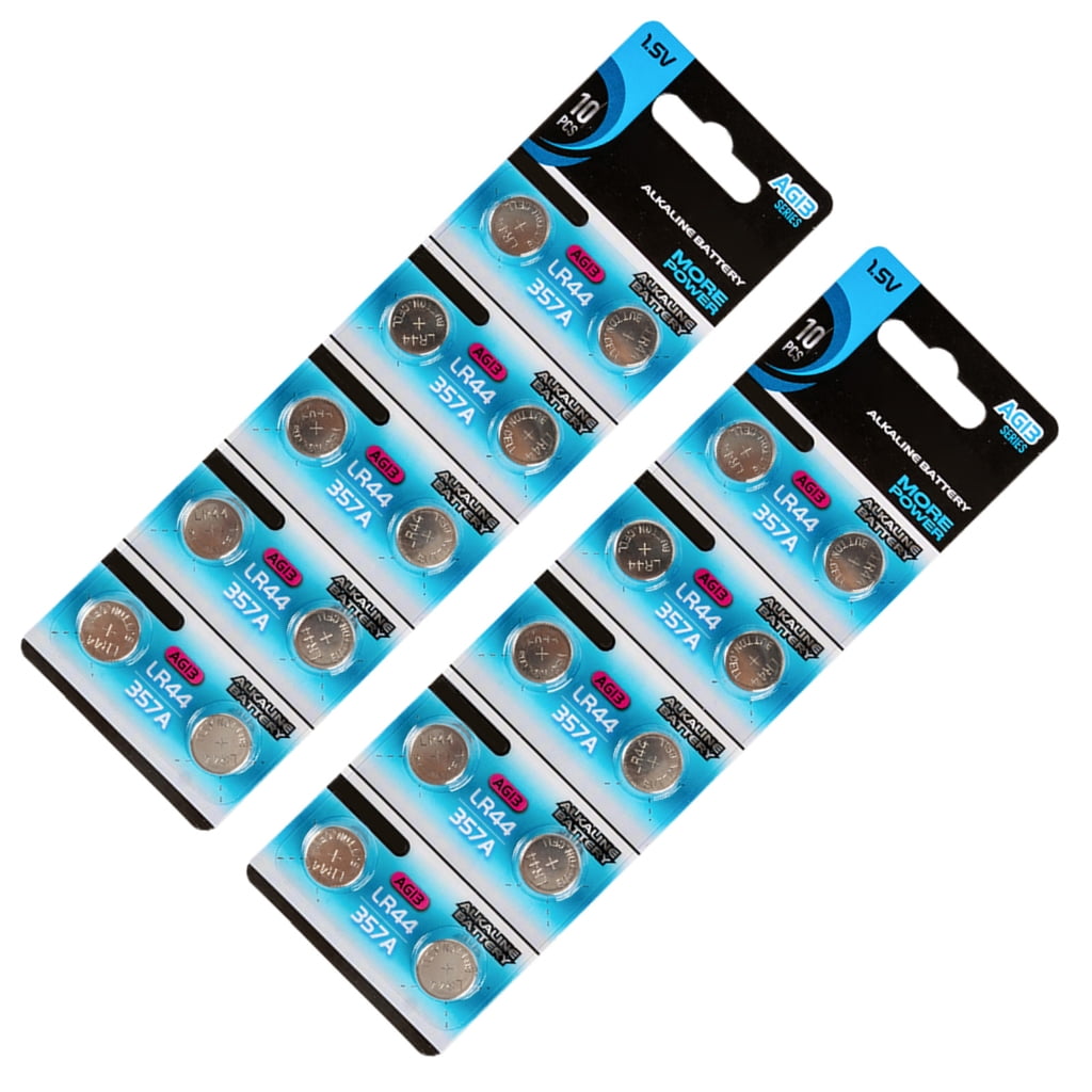 Guaber Battery,Pack Of 10/20 AG13 LR44 1.55V Alkaline Button Cell Batteries Button Coin Battery ...