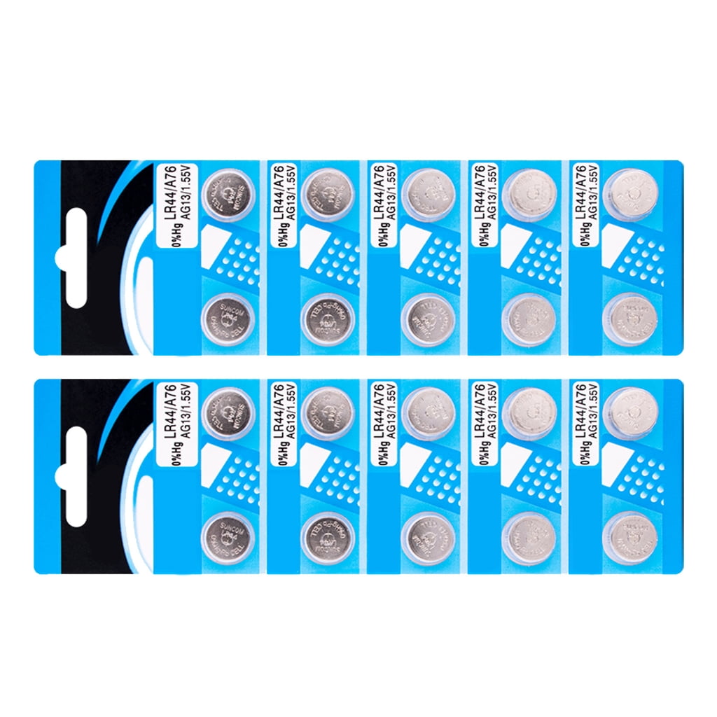 Guaber Battery,Pack Of 10/20 AG13 LR44 Alkaline Button Cell Batteries LR44 Button Cell Batteries ...