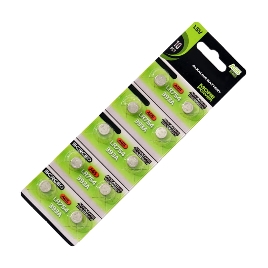 Guaber Battery,Pack Of 10 Alkaline Button Batteries 1.55V Alkaline ...