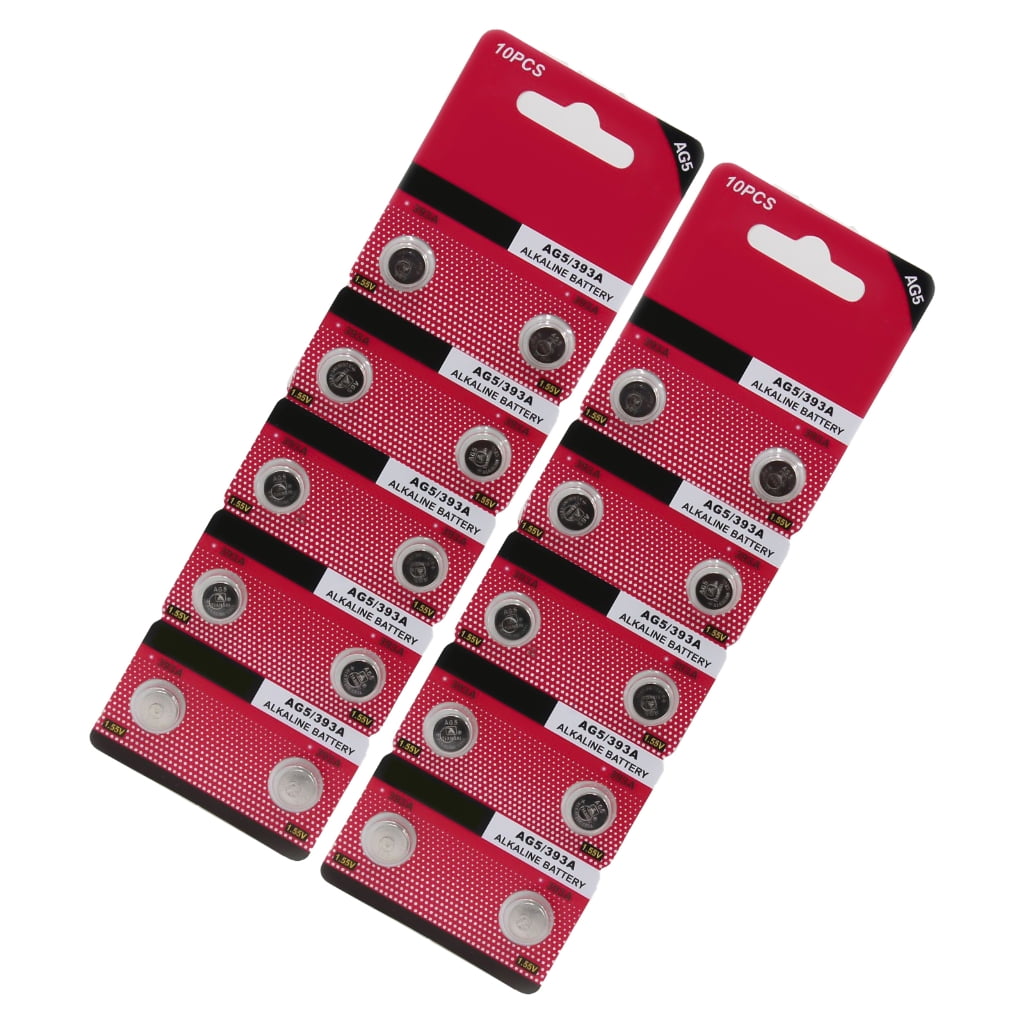 Guaber Battery,Pack Of 10pc/20pc AG5/LR754/393A High Capacity Alkaline ...