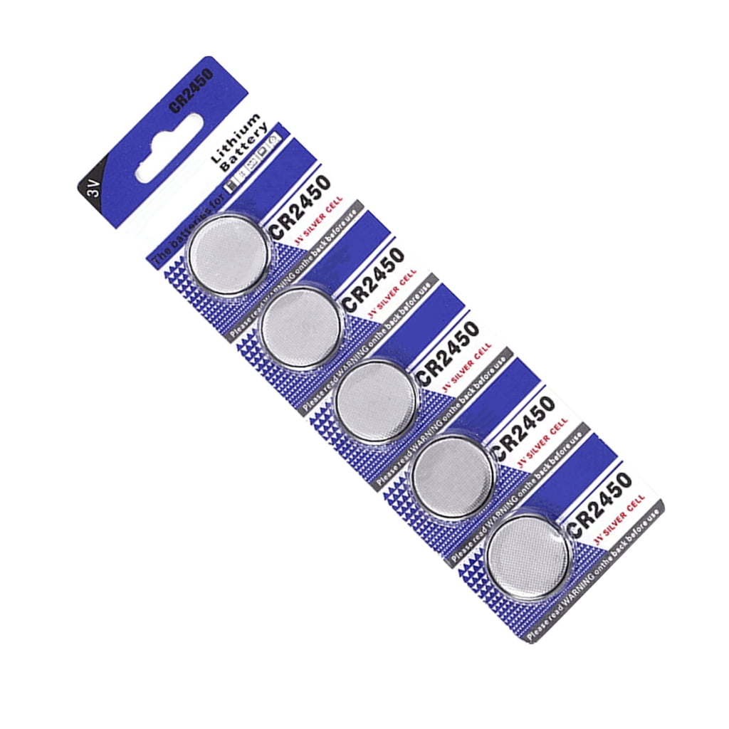 Guaber Battery,Pack of 5pc/10pc CR2450 Button Coin Cells Batteries ...