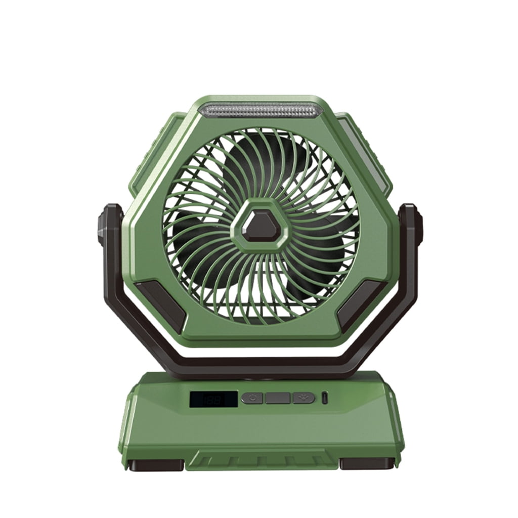 Guaber Desk Fan Small Fan Quiet USB Fan with LED Light Table Fan ...