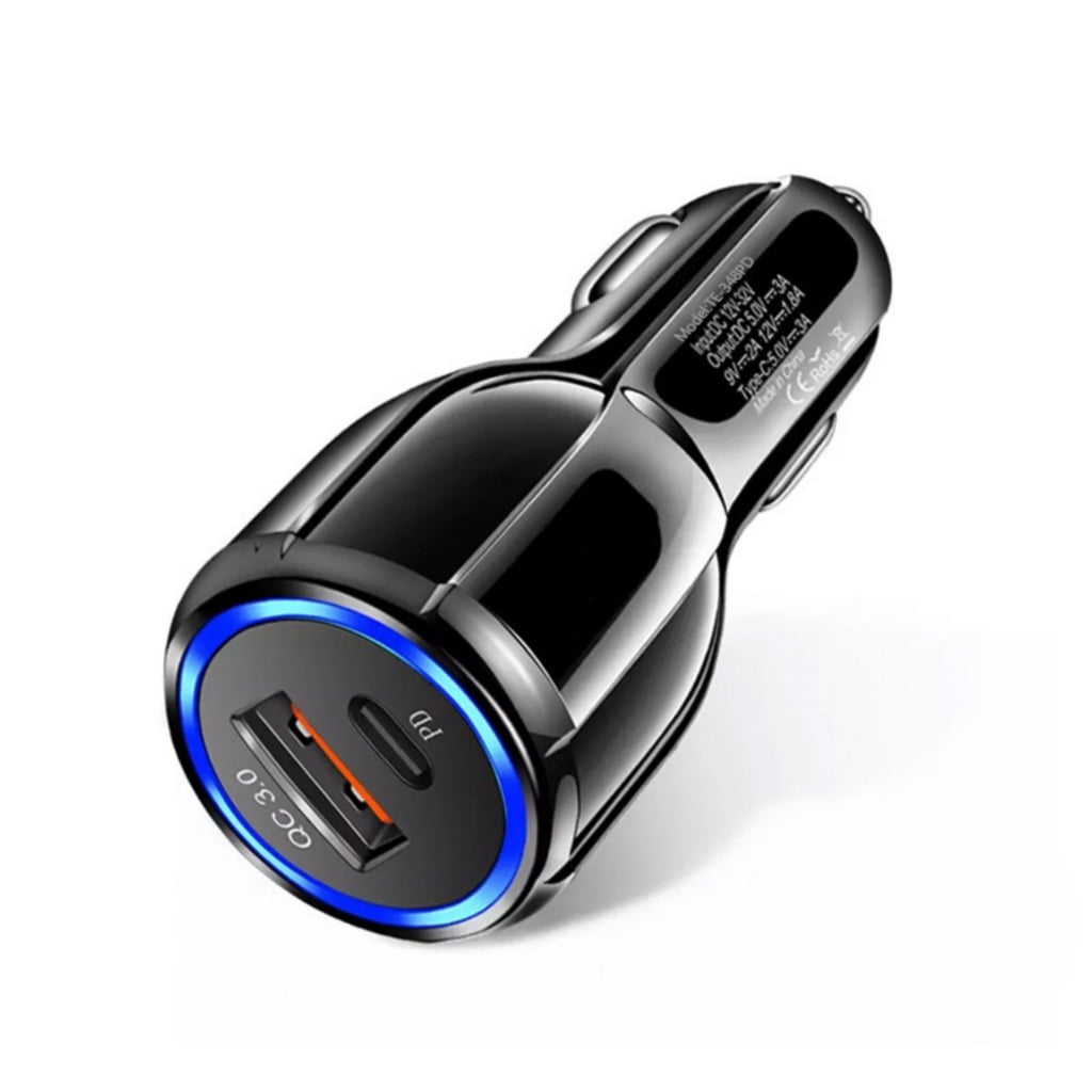 Guaber Double Port Type C USB Car Charging Solution Up to 30W Fast ...